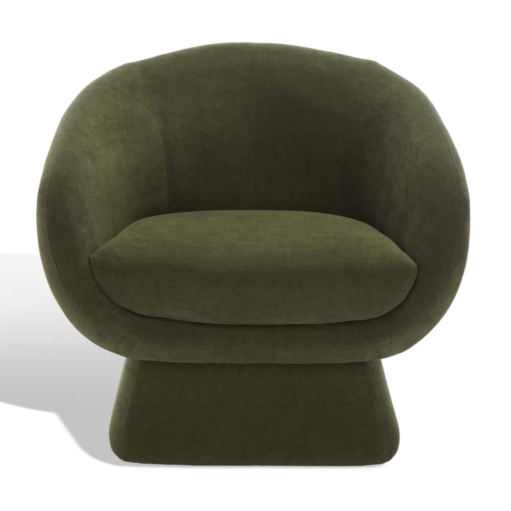 SAFAVIEH Kiana Olive Green Accent Chair SFV4527F - The Home Depot