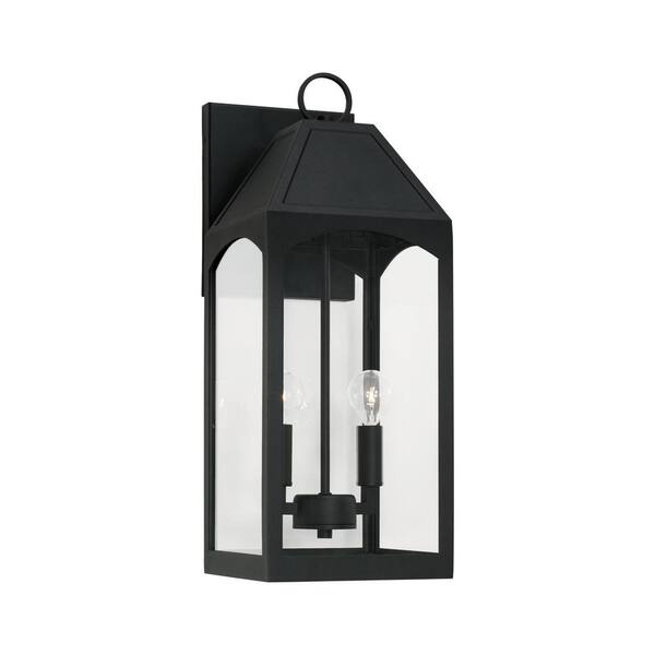 Capital Lighting Fixture Company Burton 20.5 in. 1-Light Black Outdoor ...