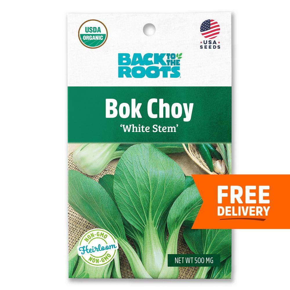 Back to the Roots Organic White Stem Bok Choi Seed (1-Pack) 46020 - The ...
