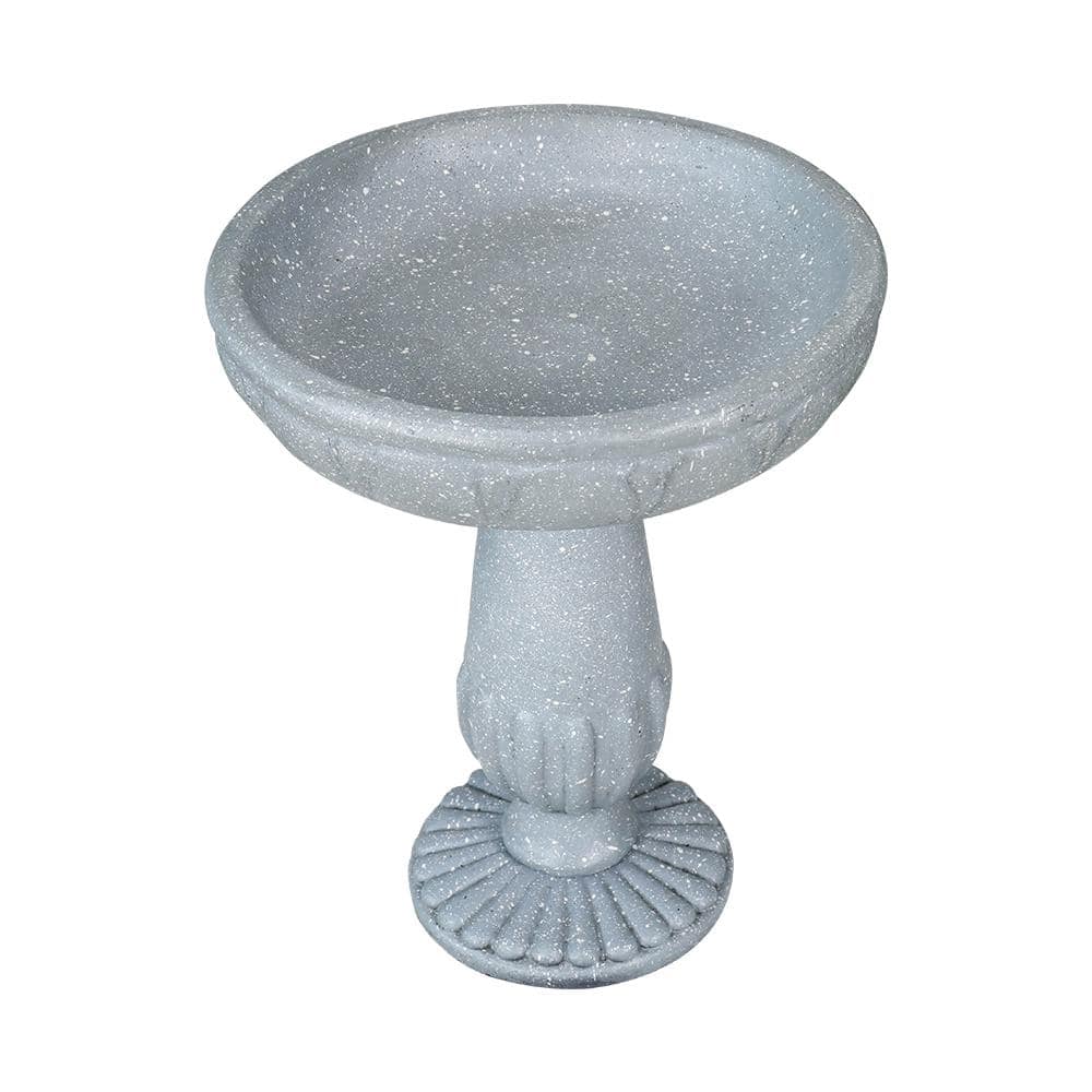 Watnature 21.2 in. Fibre Reinforced Concrete Birdbaths for Outdoors ...