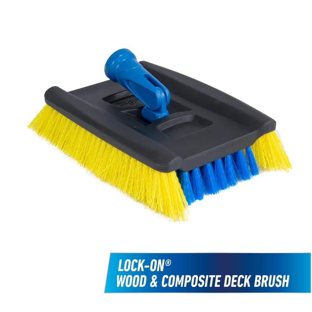 Unger Lock-On Wood and Composite Deck Brush 975940 - The Home Depot