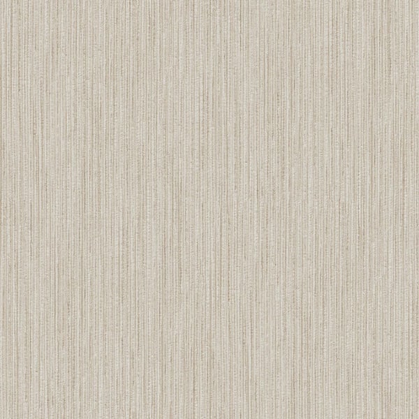 Utopia Collection Brown Vertical Weave Effect Sheen Finish Vinyl on Non ...