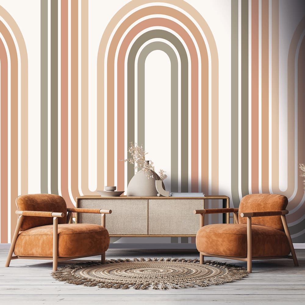 Veer Decor Groove Arches White Wall Mural 8253-AT1 - The Home Depot