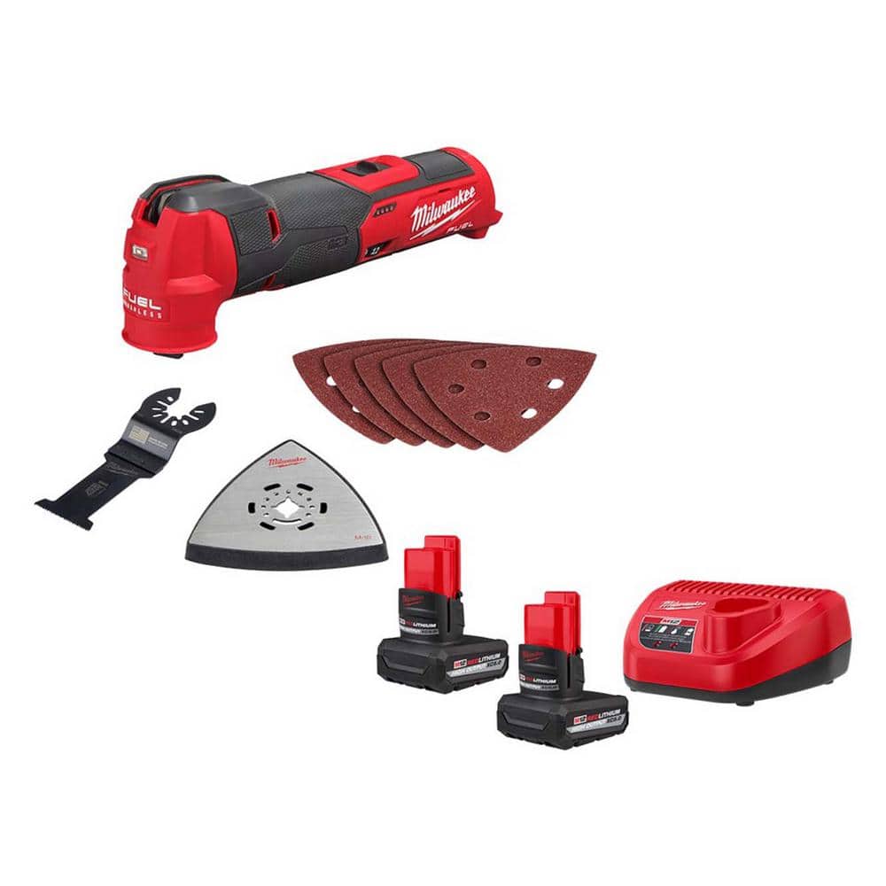 Milwaukee M12 FUEL 12V Lithium-Ion Cordless Oscillating Multi-Tool with ...