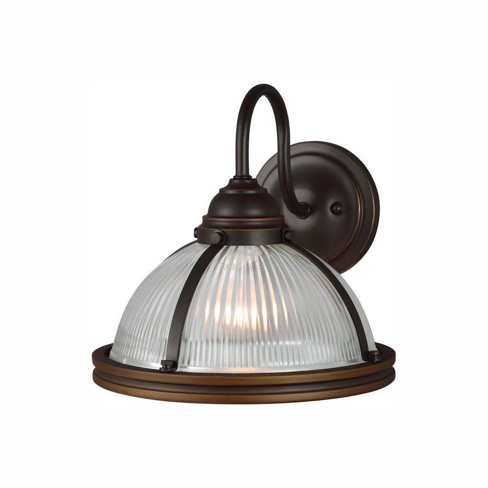 Generation Lighting Pratt Street Sconces 1-Light Autumn Bronze Sconce with LED Bulb 41060EN3-715 ...
