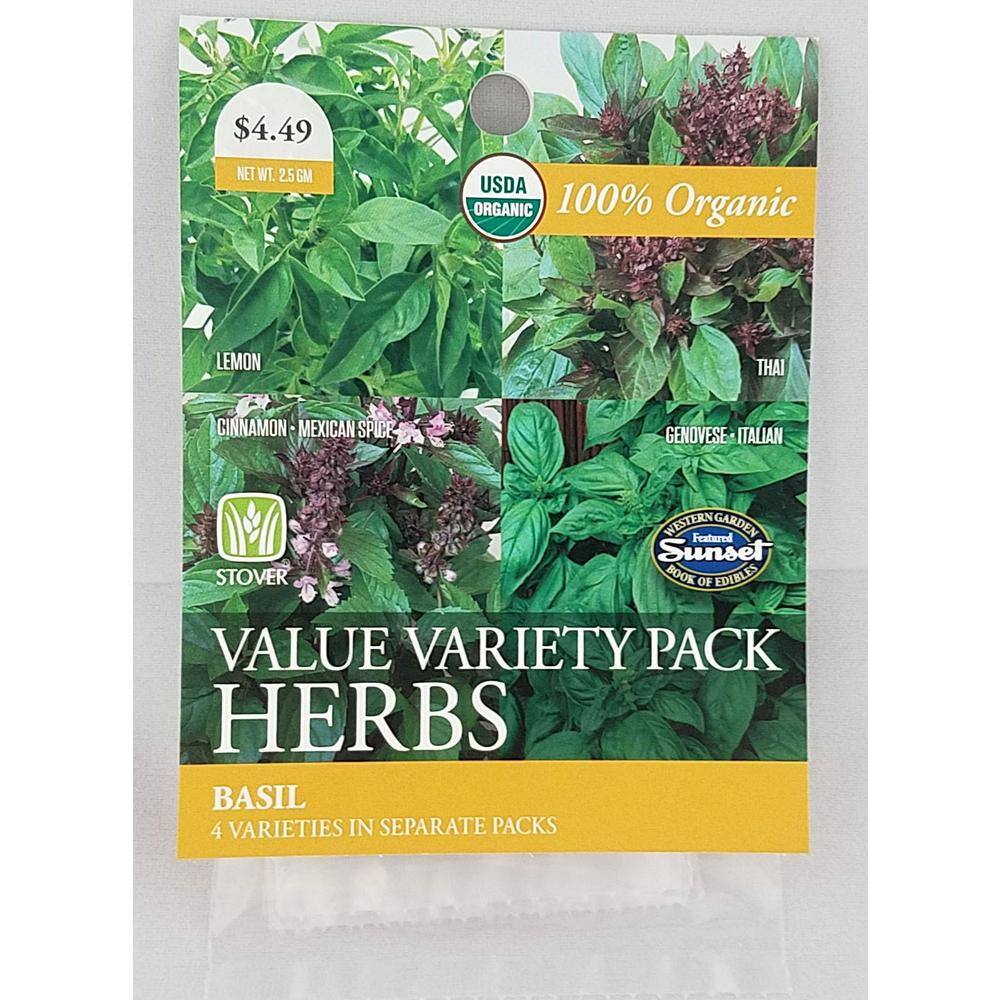 Stover Seed Basil Seed Combo Pack Organic 83022-3 - The Home Depot