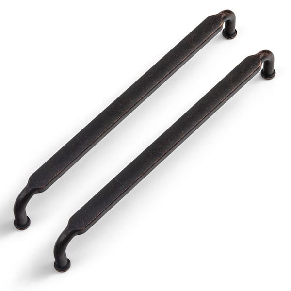 Goo-Ki 12-Pack Distressed 7-9/16 in. (192mm) Vintage Antique Oil Rubbed Bronze Zinc Alloy ...