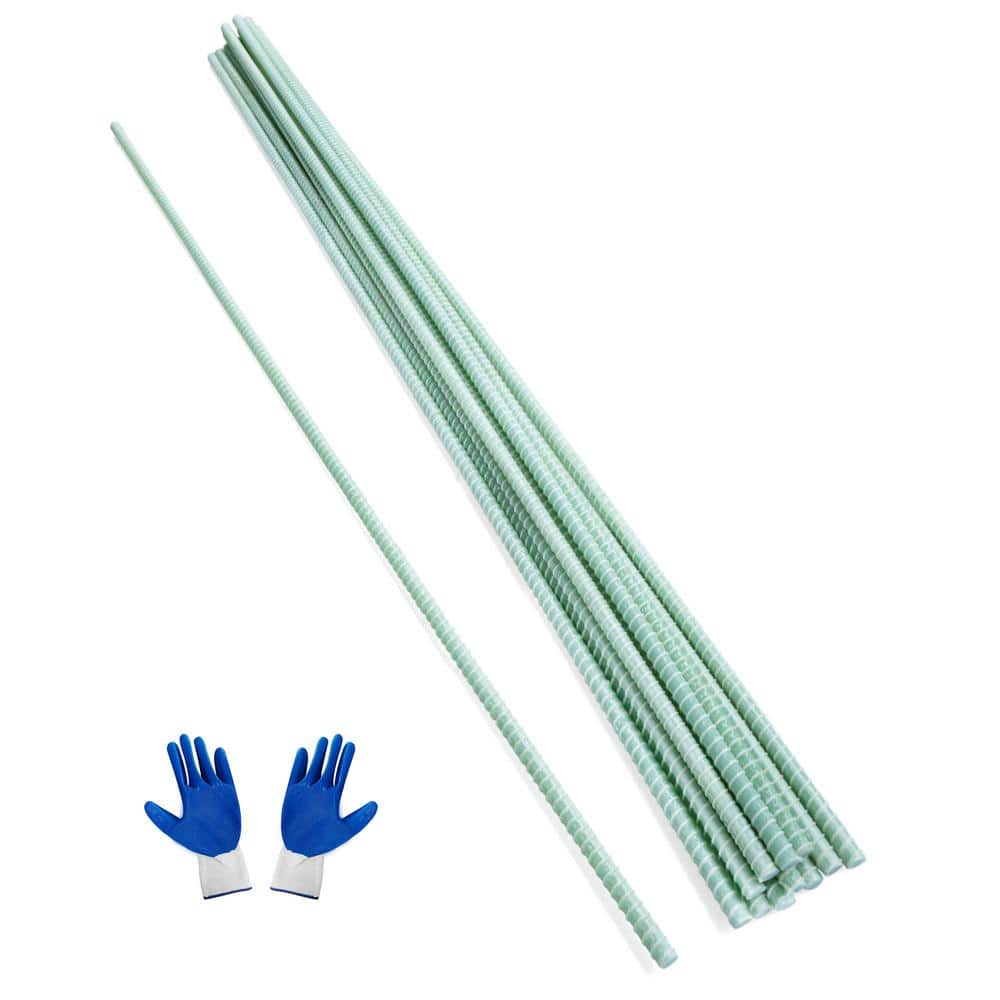 Wellco 3/8 in. x 84 in. #3 Nature Surface FRP Rebar (12-Pack) RB3884W12 ...