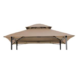 Grill Gazebo Replacement Top BBQ Canopy 5 ft. x 8 ft. Gazebo Roof ...