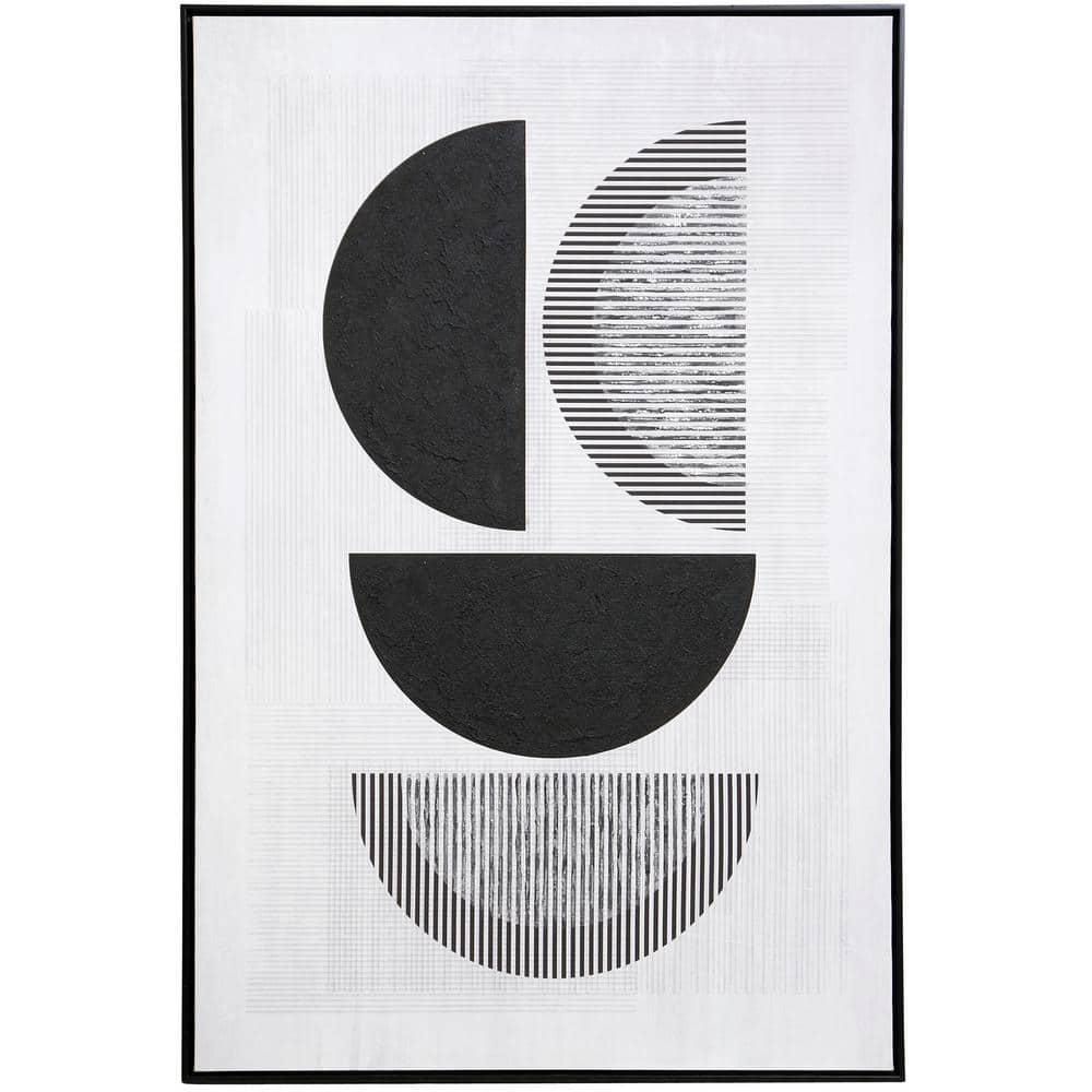 StyleCraft Half Plates 1-Piece Framed Poster 47.24 in. x 31.49 in ...