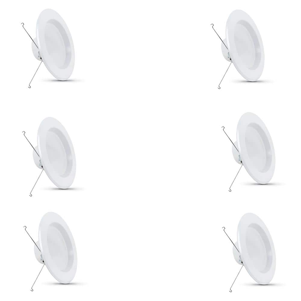 Feit Electric 5 in. /6 in. Integrated LED White Retrofit Recessed Light ...