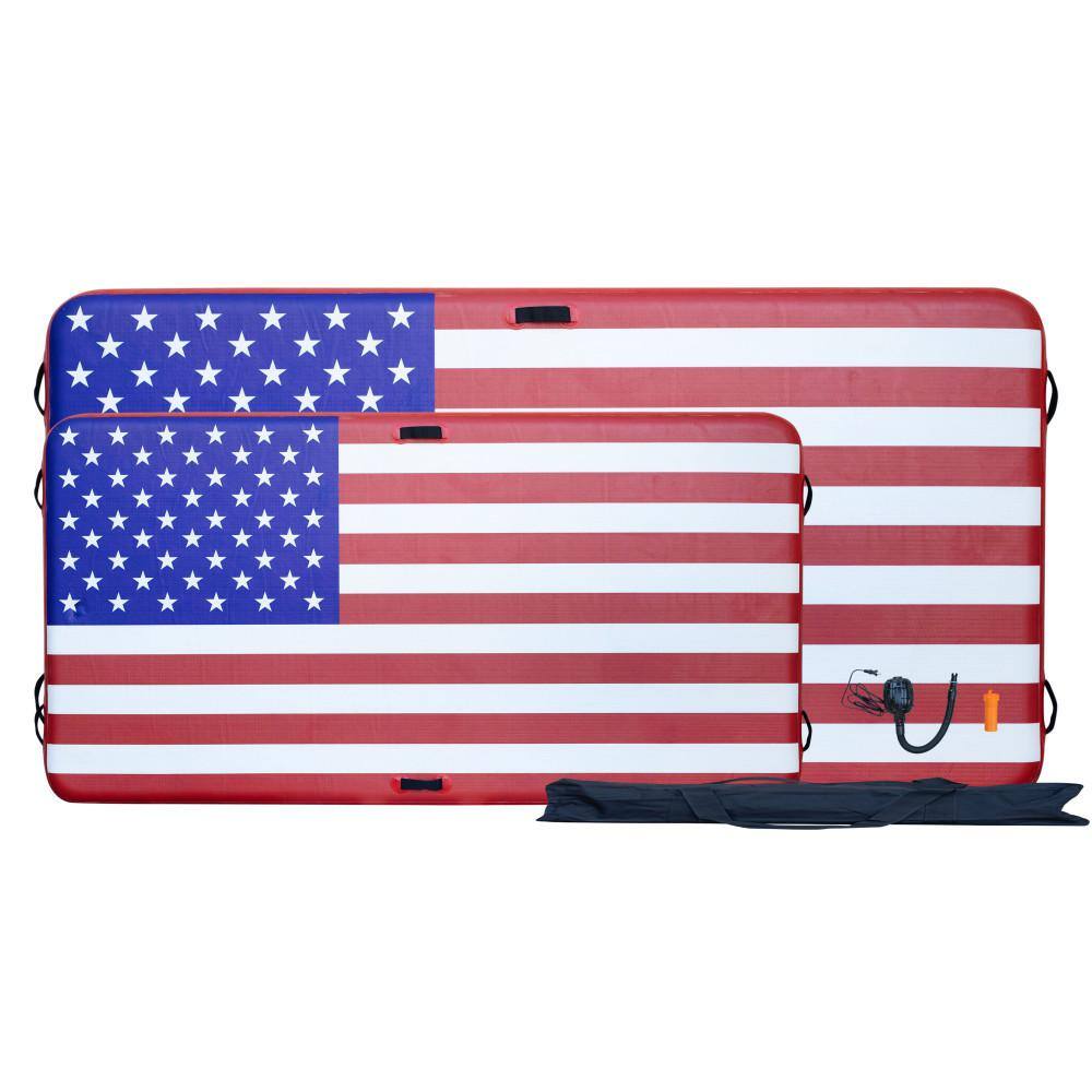 Patriot Pad Inflatable American Flag Mat - 12 ft. 5 in. x 6 ft. 5 in ...