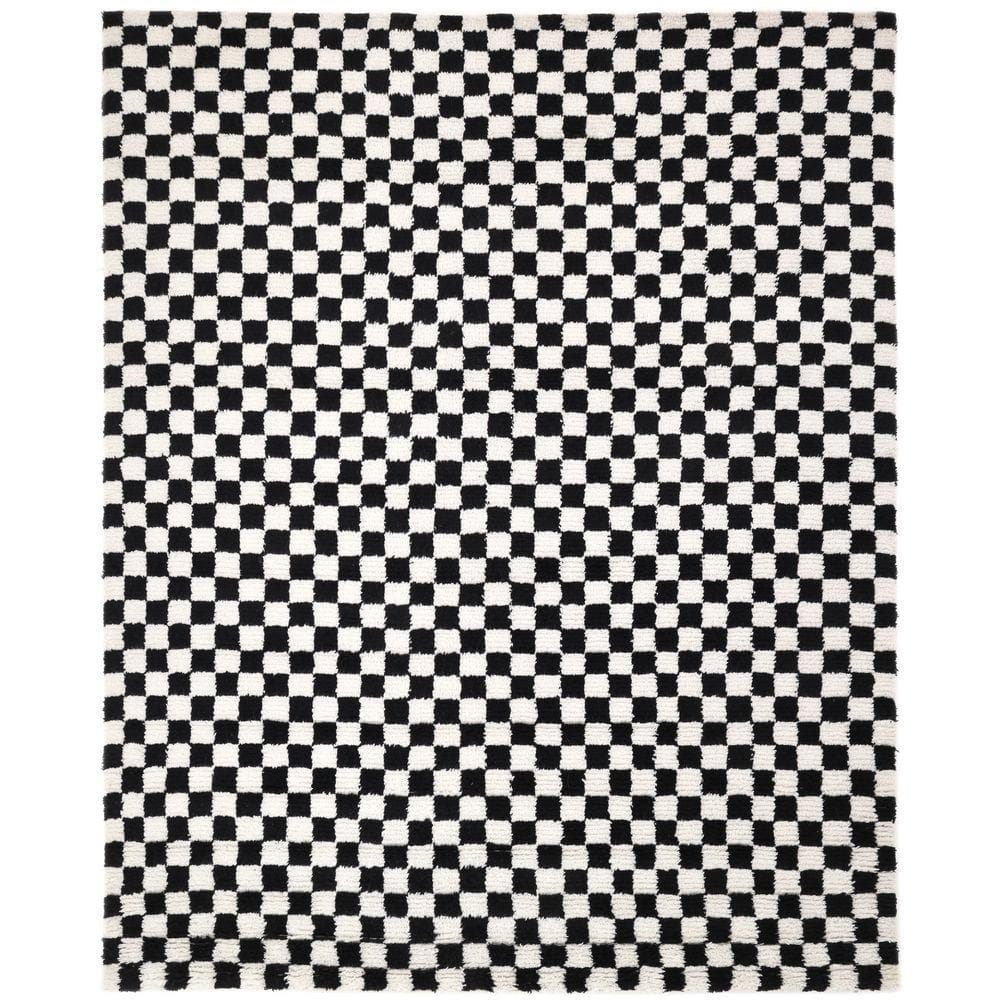 Solo Rugs Stamford Contemporary Black 9 ft. x 12 ft. Area Rug S3411 ...