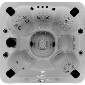 Luxury Spas Infinity 5-Person 77 Jet 240 V Dual Lounger Hot Tub with ...