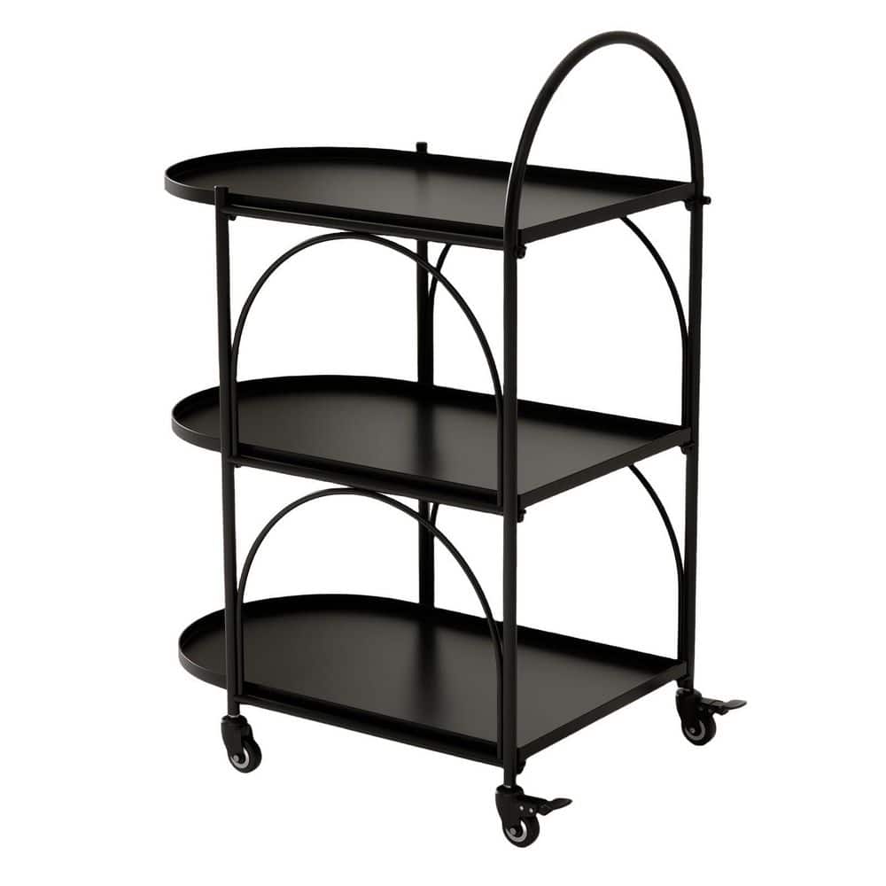 MOEPISY Metal Serving Cart for Home Drink Cart 0DNS2941K - The Home Depot