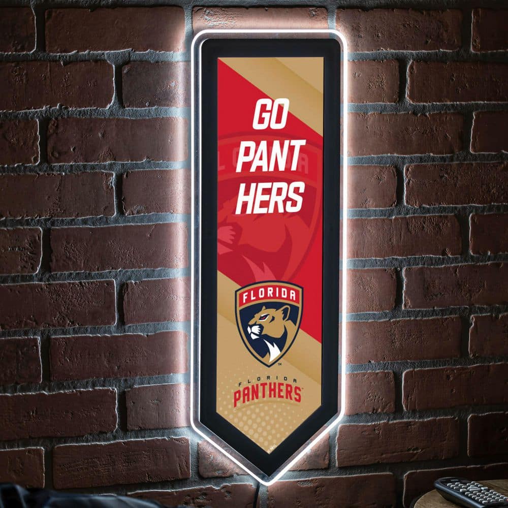 Evergreen Florida Panthers Pennant 9 in. x 23 in. Plug-in LED Lighted ...
