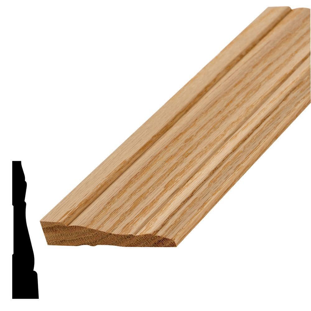 Alexandria Moulding LWM 361 11/16 in. x 3-1/2 in. Oak Wood Casing ...