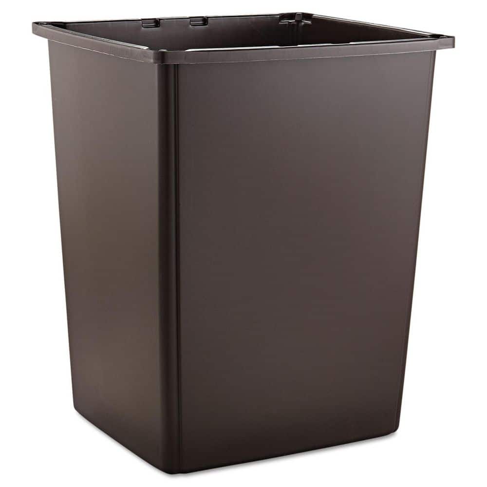 Rubbermaid Commercial Products Glutton 56 Gal. Brown Rectangular Trash ...