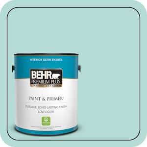 BEHR ULTRA 1 gal. #490C-3 Balmy Seas Extra Durable Flat Interior Paint ...