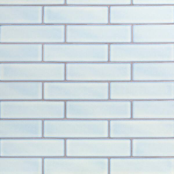 Ivy Hill Tile Vintage Light Blue 2.5 in. x 9 in. Polished Ceramic Wall ...