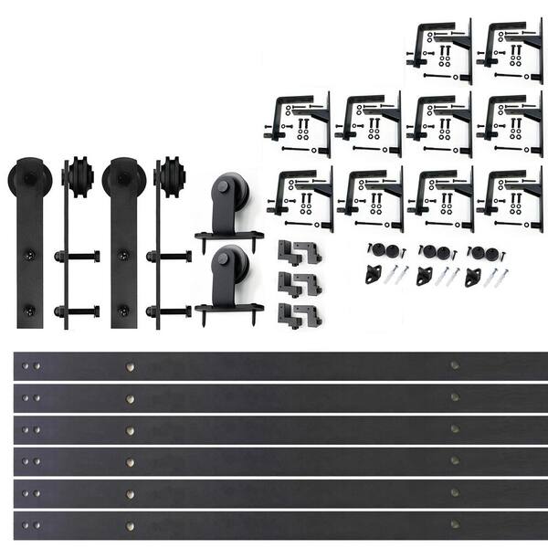 Have a question about HOMACER 13 ft./156 in. Black Rustic Triple Track ...