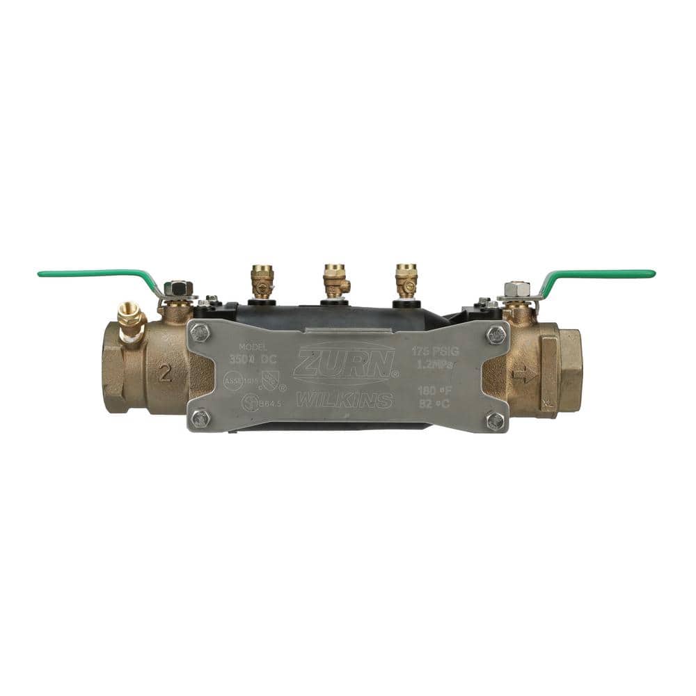 Wilkins 1-1/4 in. Dia Bronze Double Check Backflow Preventer 114-350XL ...