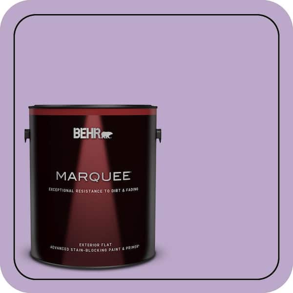 BEHR MARQUEE 1 gal. #M570-4 Cyber Grape Flat Exterior Paint & Primer ...