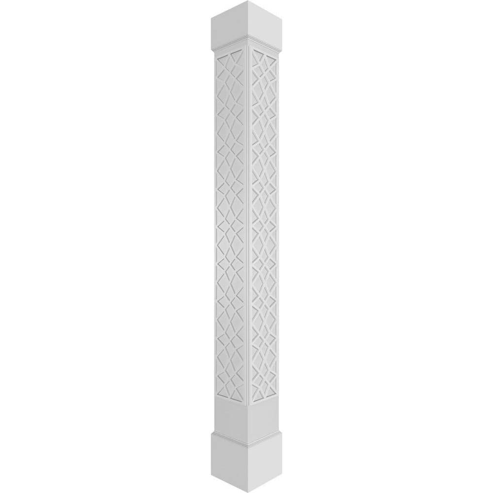 Ekena Millwork 9-5/8 in. x 10 ft. Premium Square Non-Tapered Mosaic ...