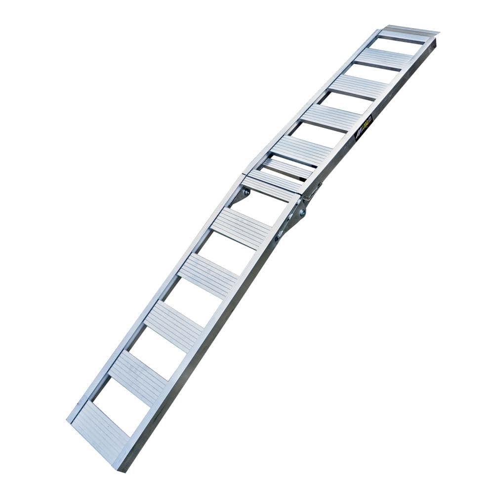 Erickson 85 in. x 12 in. Aluminum Folding Ramp 07447 - The Home Depot