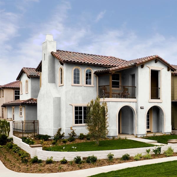 BEHR PRO 1 gal. #52 White Low Luster Exterior Paint PR62001 - The Home ...