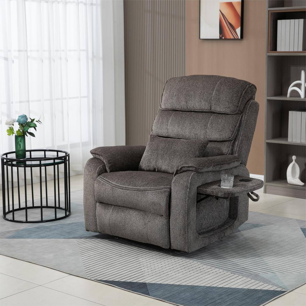 Reviews for aisword Dual OKIN Motor Chenille Recliner Chair with ...