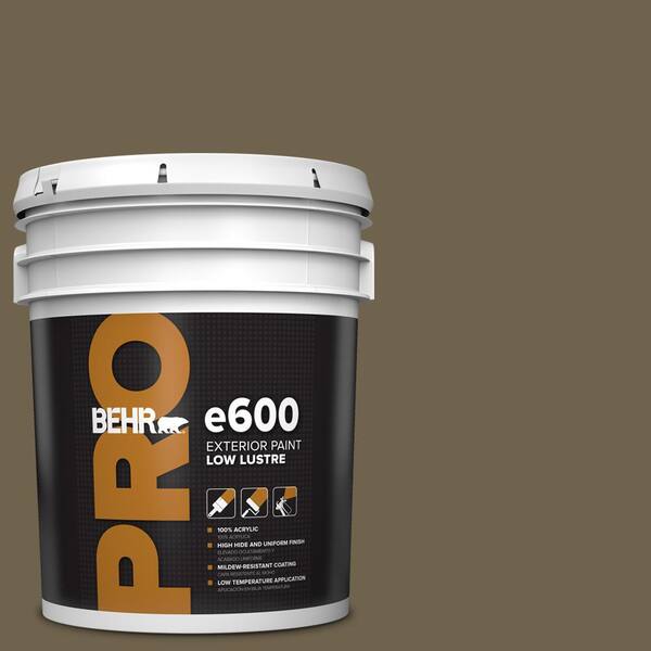BEHR PRO 5 gal. #HDC-AC-15 Peat Low Luster Exterior Paint PR62305 - The ...