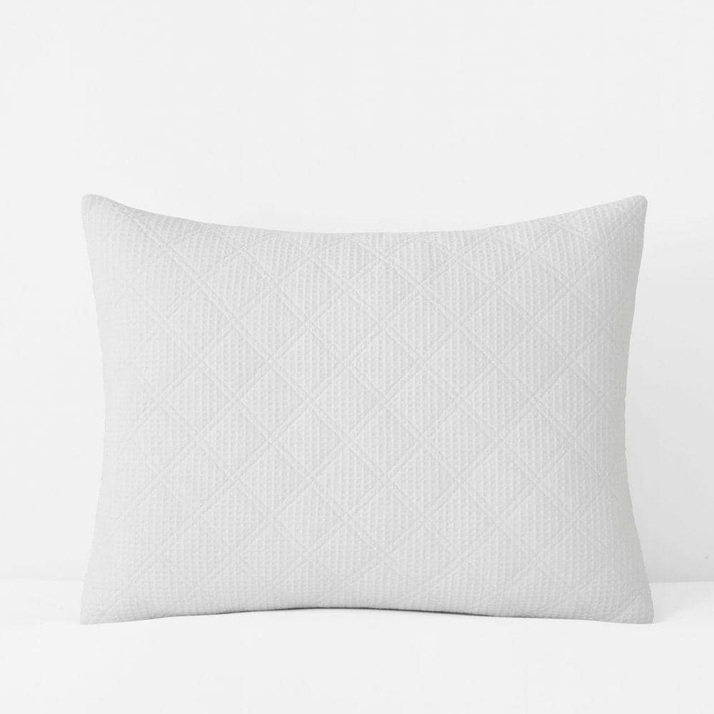The Company Store Company Cotton Waffle White King Quilt Sham 51850F-K ...