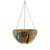 AUSTRAM Queen Ann 14 in. Bronze Metal Round Hanging Basket with Coco ...
