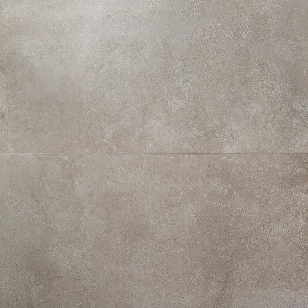 Ivy Hill Tile Provence Gray 23.62 in. x 47.24 in. Limestone Look Semi ...