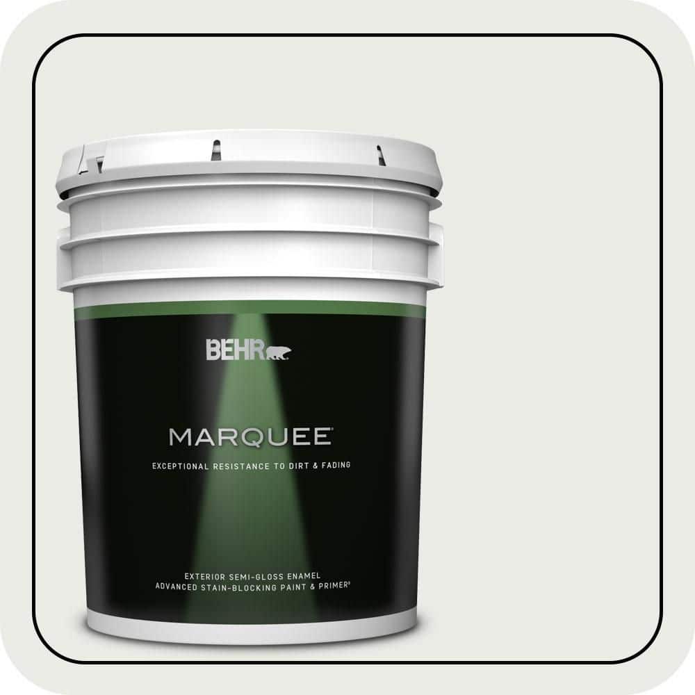 BEHR MARQUEE 5 gal. Designer Collection #DC-002 Statement White Semi ...