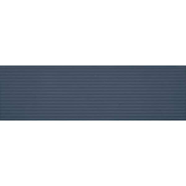 Daltile Stencil Indigo 4 in. x 6 in. Glazed Porcelain Linear Sample ...