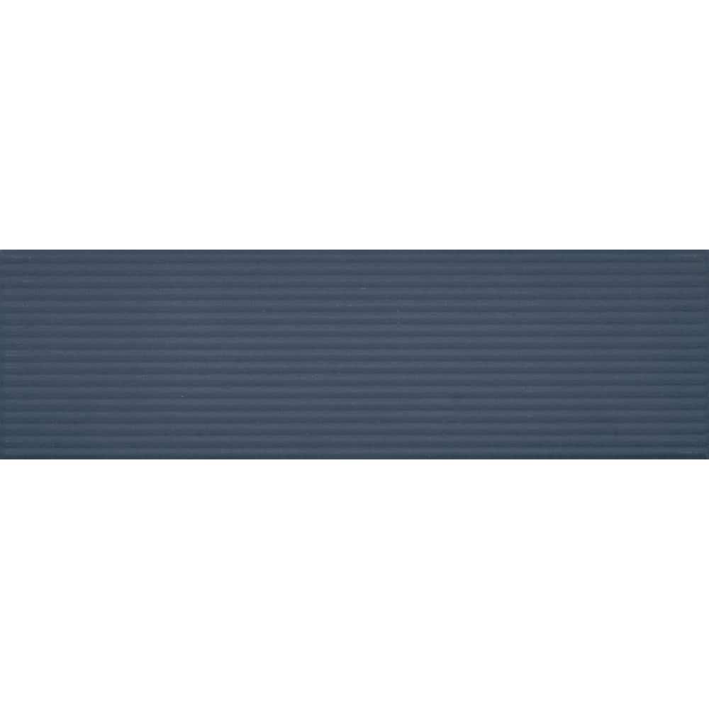 Daltile Stencil Indigo 4 in. x 12 in. Glazed Porcelain Linear Floor and ...