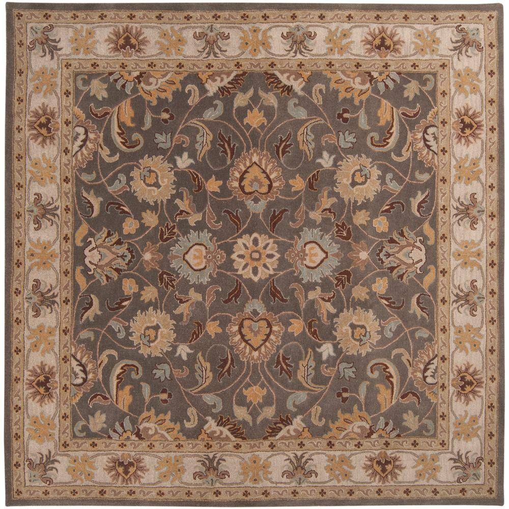 Livabliss John Taupe 6 ft. x 6 ft. Square Area Rug JHN1005-6SQ - The ...