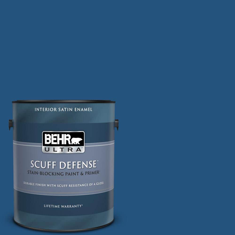 BEHR ULTRA 1 gal. #S-H-570 Blueberry Twist Extra Durable Satin Enamel ...