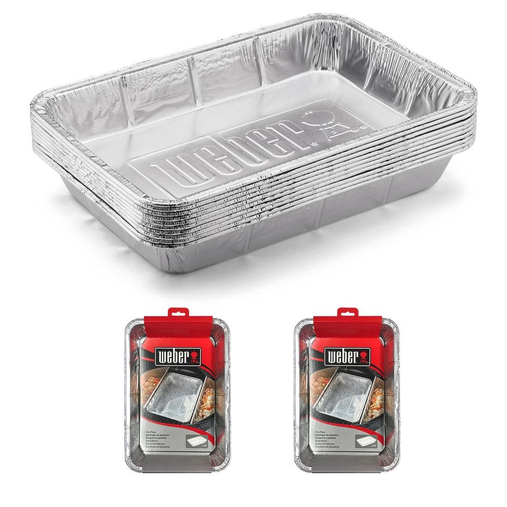 Weber Large Grill Drip Pans (20-Pack) 18497 - The Home Depot