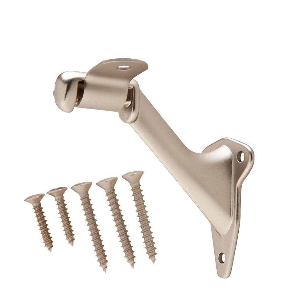 Everbilt Satin Nickel Light-Duty Handrail Bracket 24572 - The Home Depot