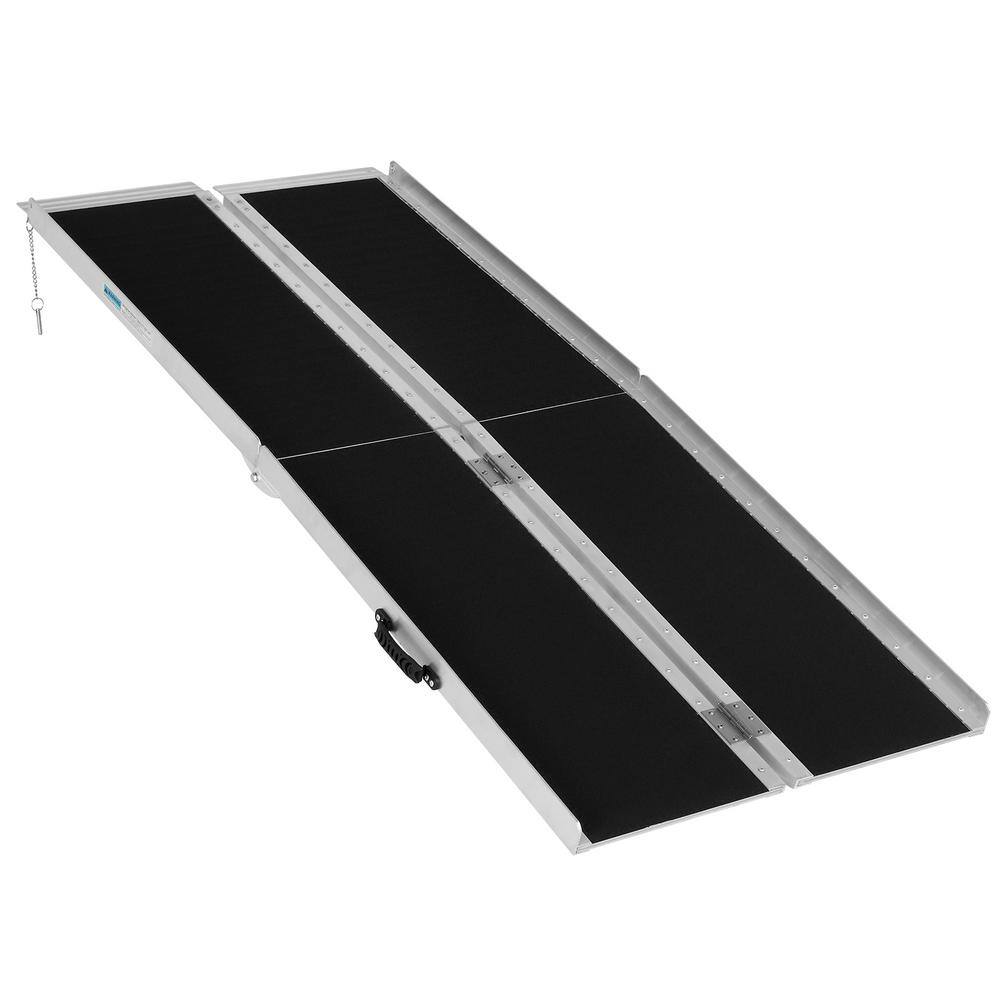 Karl home 6 ft. Non-Skid Aluminum Folding Ramp Suitable Compatible with ...