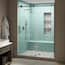 Aston Coraline XL 44 - 48 in. x 80 in. Frameless Sliding Shower Door with StarCast Clear Glass ...