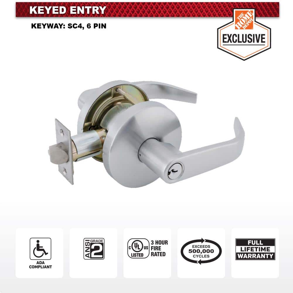 Universal Hardware Universal Hdw Heavy Duty Commercial Entry, Curved ...