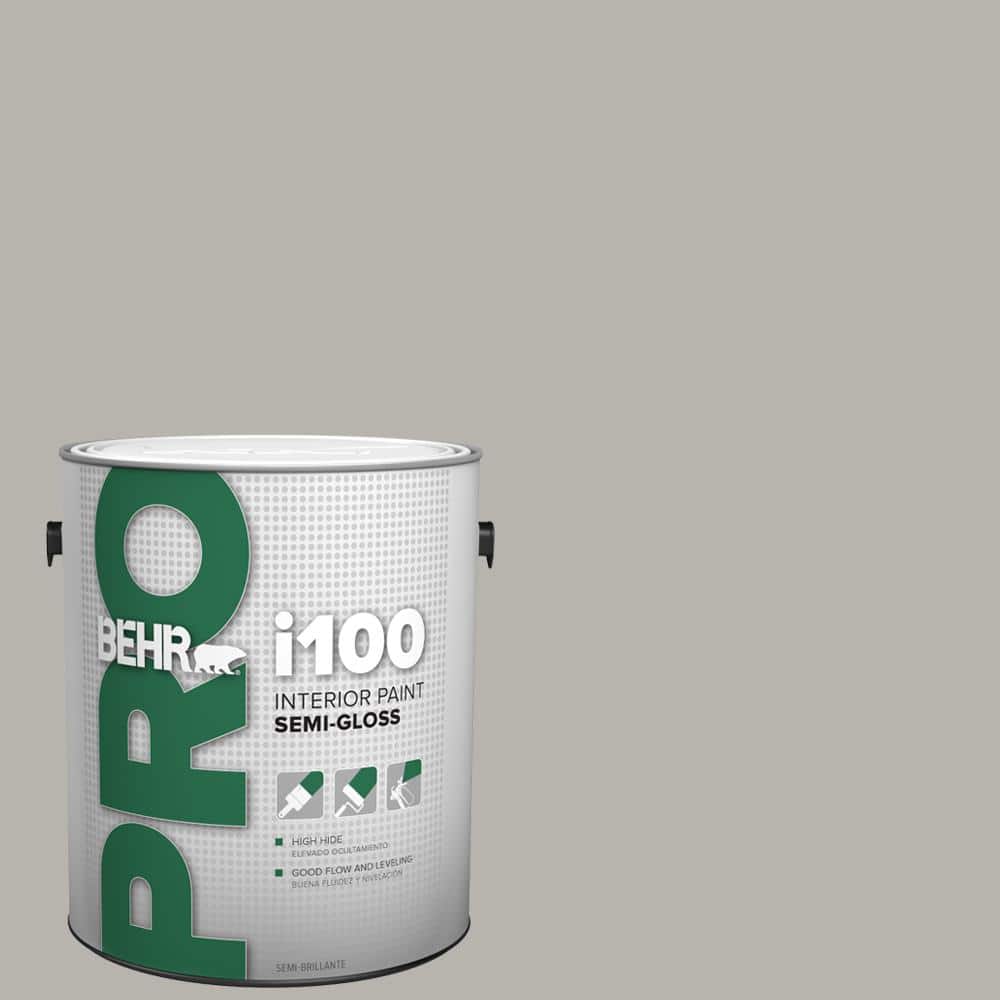 BEHR PRO 1 gal. #PPU24-11 Greige Semi-Gloss Interior Paint PR17001 ...