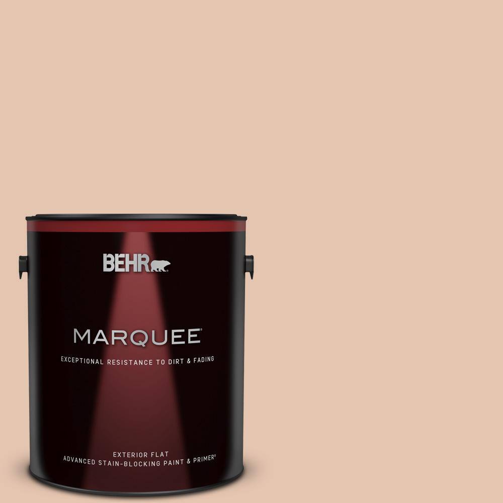 BEHR MARQUEE 1 gal. #MQ1-31 Cockleshell Flat Exterior Paint & Primer ...