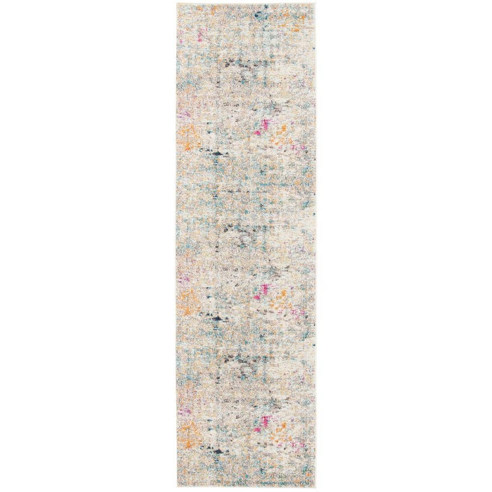 Reviews for SAFAVIEH Madison Gray/Gold 2 ft. x 10 ft. Geometric Abstract Runner Rug | Pg 1 - The ...