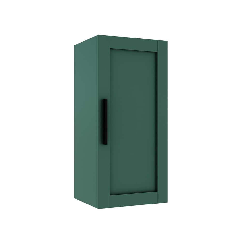 13.78 in. W x 11.81 in. D Green Particle Board Decorative Wall Shelf ...