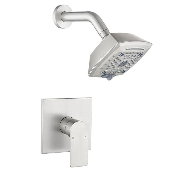 Fapully Single Handle 1-Spray Shower Faucet, 5 Functions Shower Head 2. ...